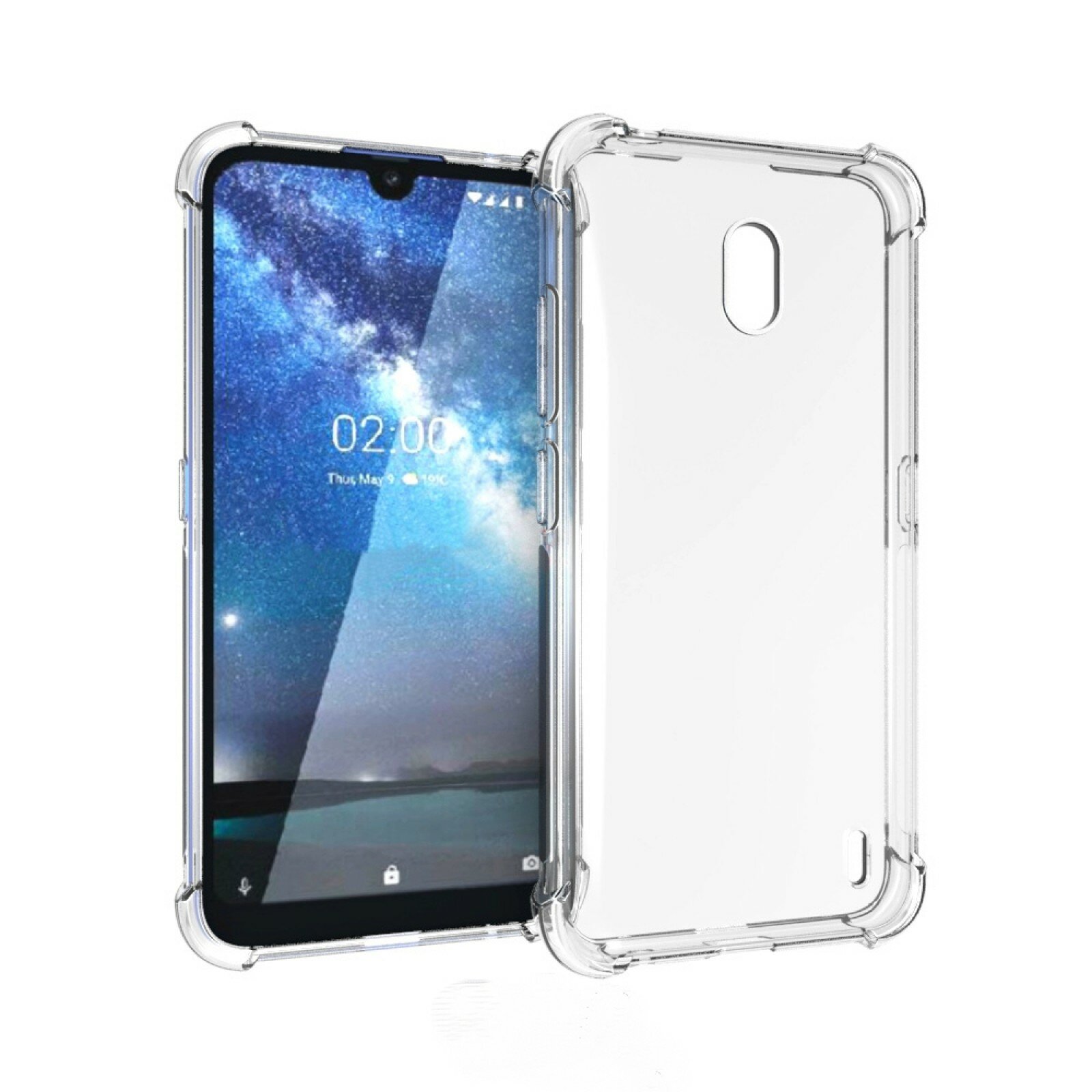 Чехол MyPads для ZTE Blade L8 и ZTE Blade A3 (2019) силиконовый с защитными заглушками и усиленными углами