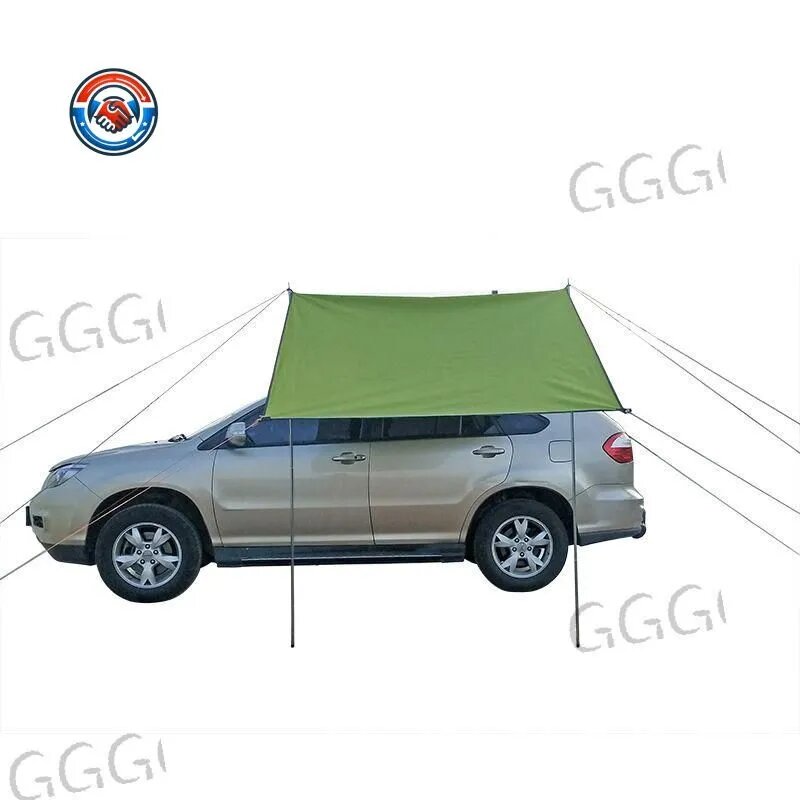 Автомобильная маркиза тент-навес оксфорд 4,4 2 м, компактный кемпинговый тент для рыбалки, охоты и пикника, защита от дождя, ветра и солнца, туристический тент в сумке для транспортировки