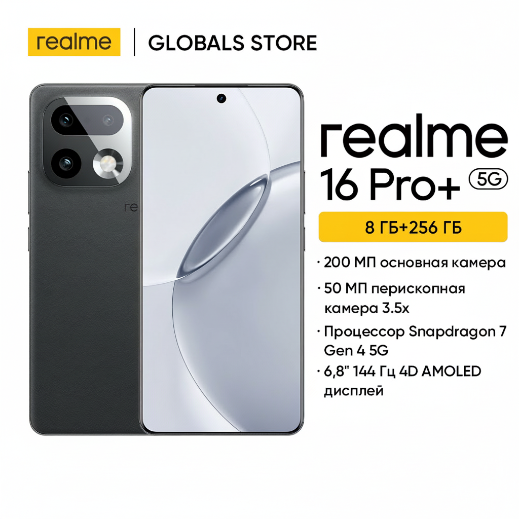 Смартфон Realme 16 Pro+ 5G, 8/256ГБ