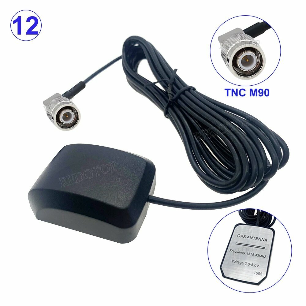GPS антенна TNC Male 90, 4M, RG174
