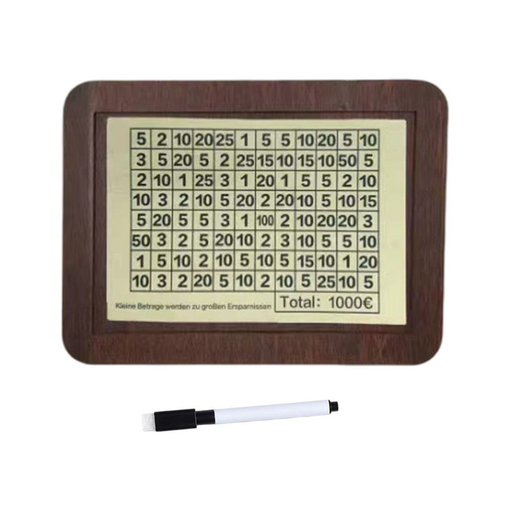 Деревянная копилка для монет, 1000