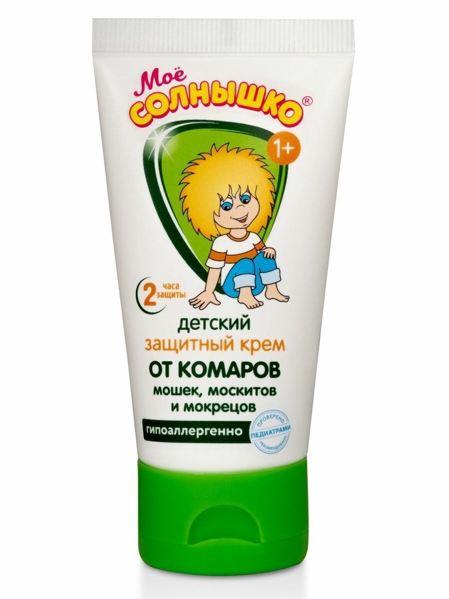 Мое солнышко Крем от комаров Защитный, детский, репеллентное средство, 50 мл