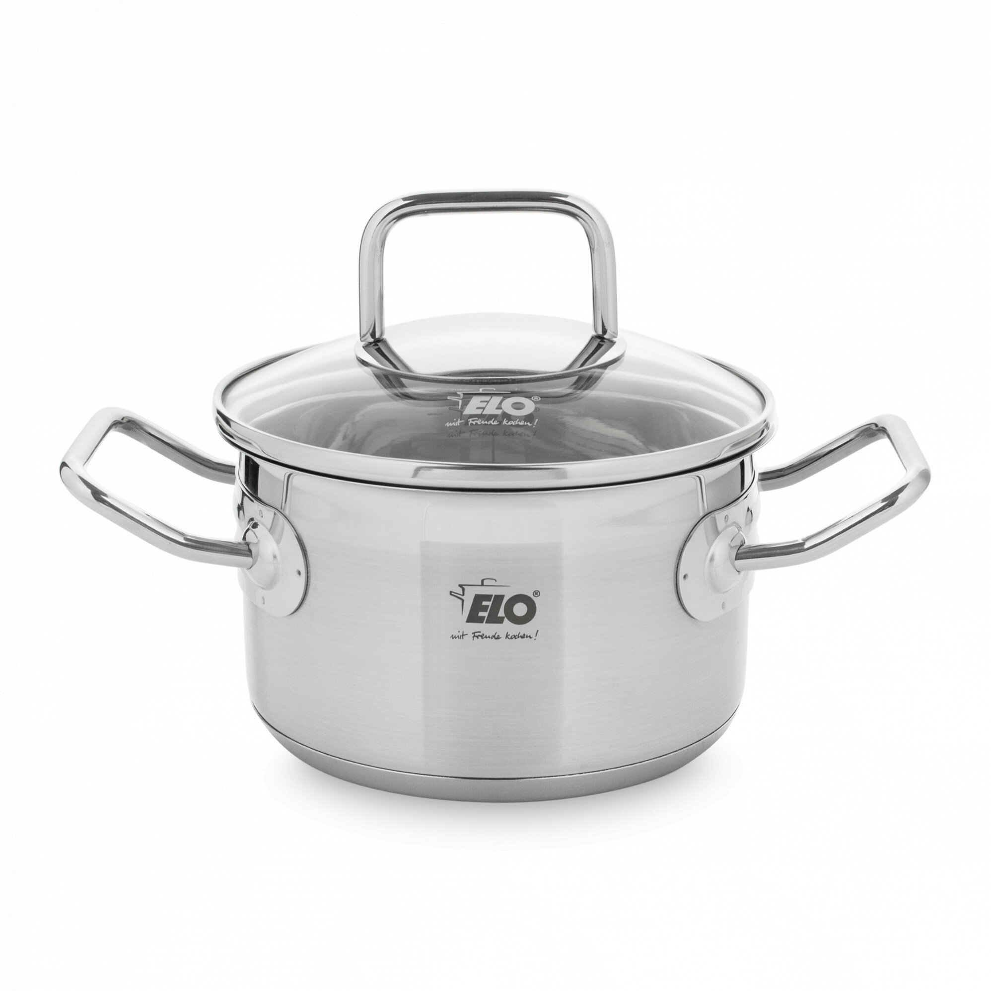 Кастрюля со стеклянной крышкой, 14 см, 1.1 л, серия Profi Duo Therm, 40214 ELO, ELO, Германия