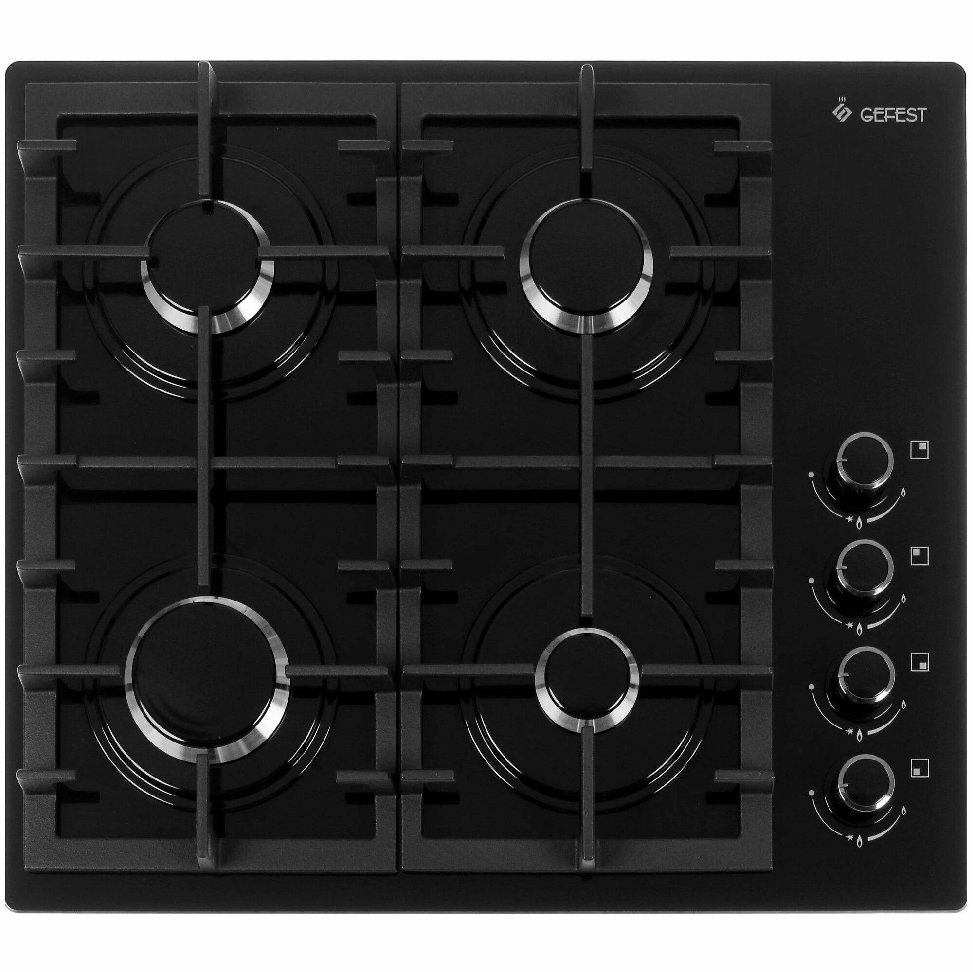 Варочная панель газовая Gefest СВН 2230 К3 черный, закаленное стекло