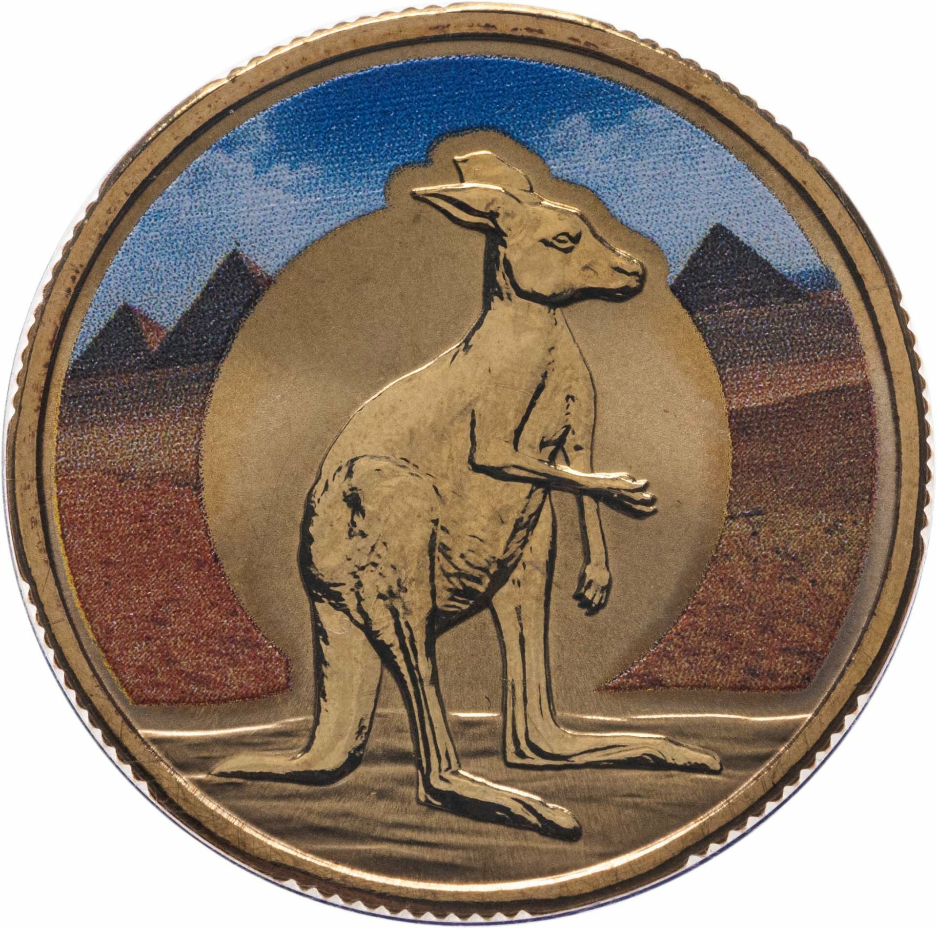 Австралия 1 доллар 2015 "Герои большие и маленькие - кенгуру", Алюминиевая бронза, в сохранности UNC