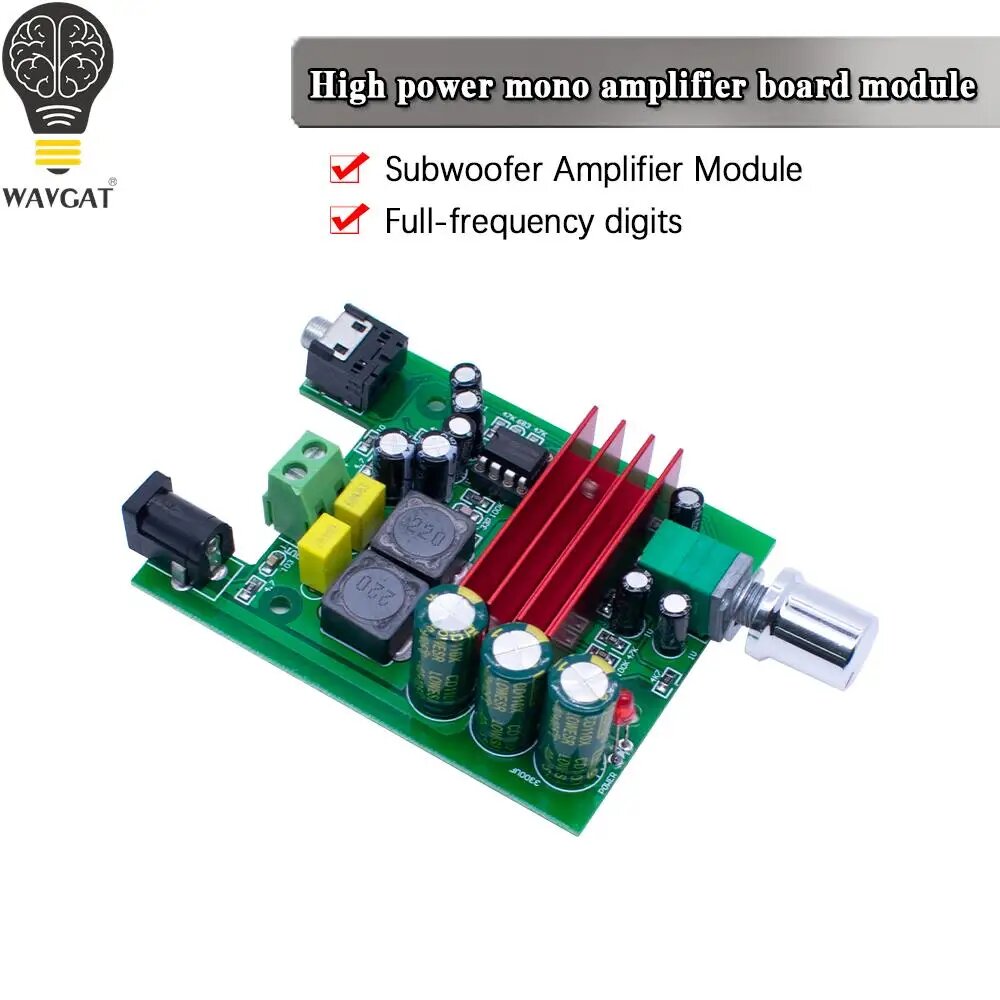 WAVGAT TPA3116d2 Цифровой усилитель мощности для сабвуфера