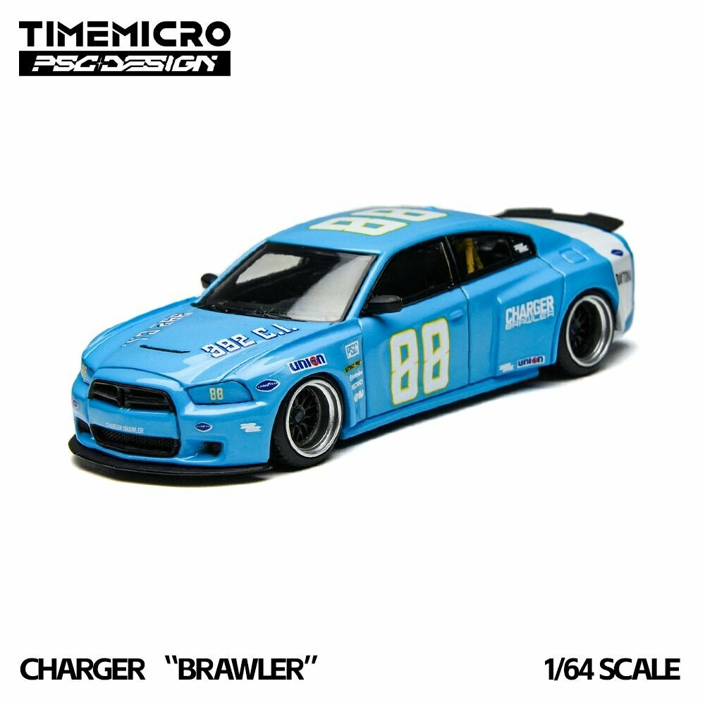 TimeMicro PSC DESIGN Коллекционная модель Dodge Charger Brawler Daytona 1:64 эксклюзивный дизайн в детализированном исполнении