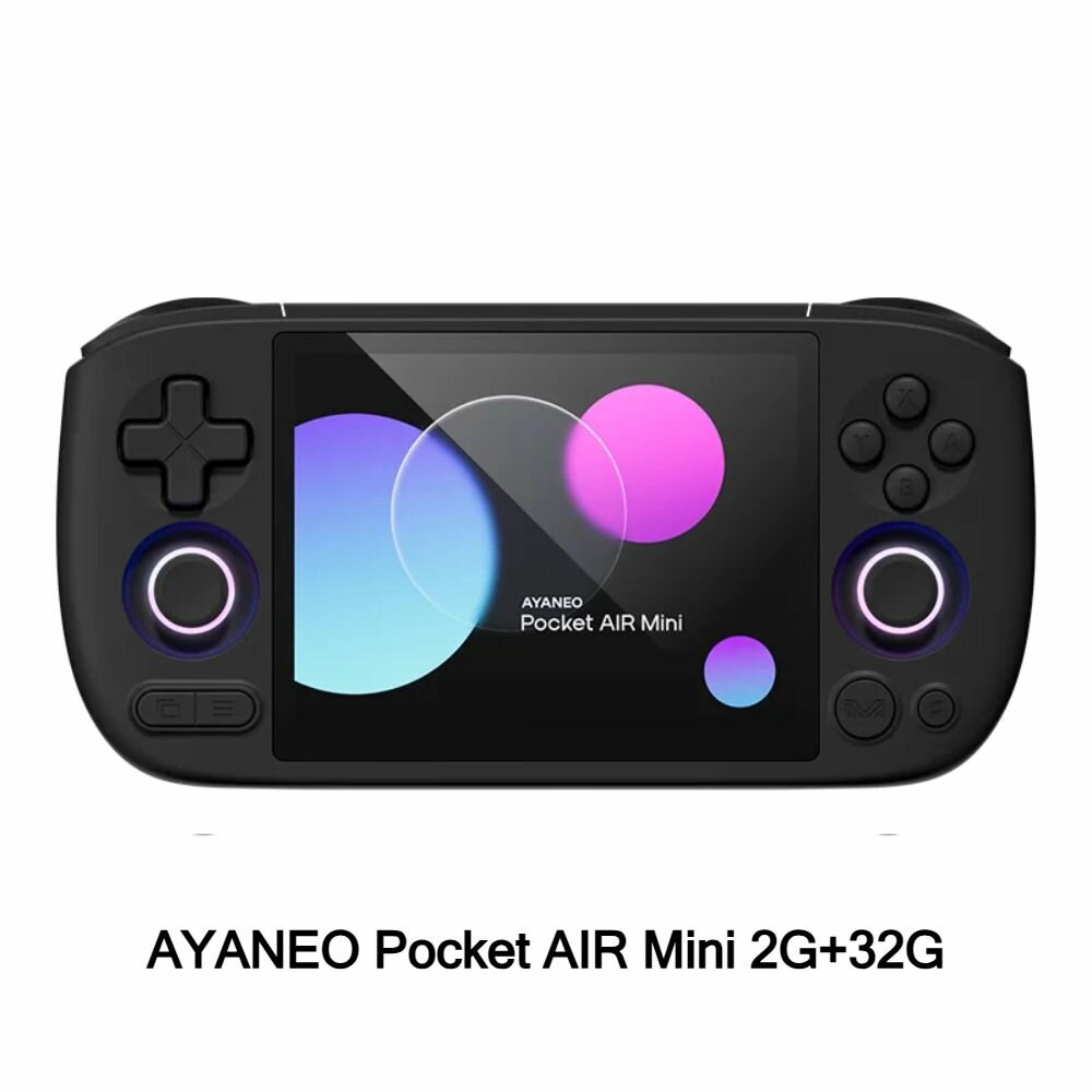 Ретро-консоль "AYANEO" Pocket Air Mini, игровая, 4.2", Full HD, Android, 32GB, 2GB, черная
