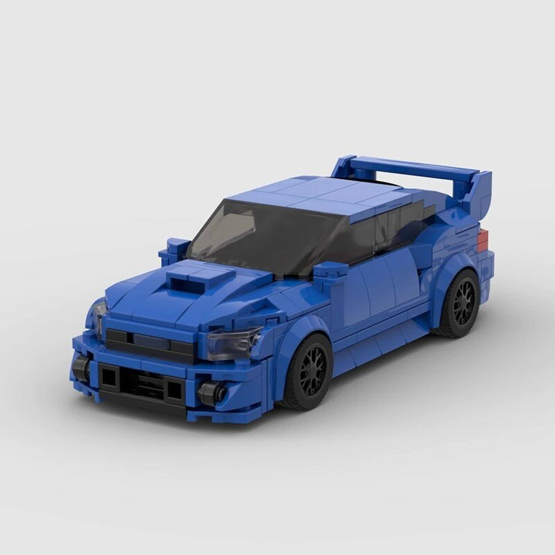 Speed series 8 Impreza JDM Японская модель автомобиля Tear Baru MOC, обучающая игрушка для сборки (303 шт.)