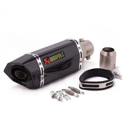 Akrapovic глушитель мотоцикла из нержавеющей стали, черный цвет, арт. ZS10002590