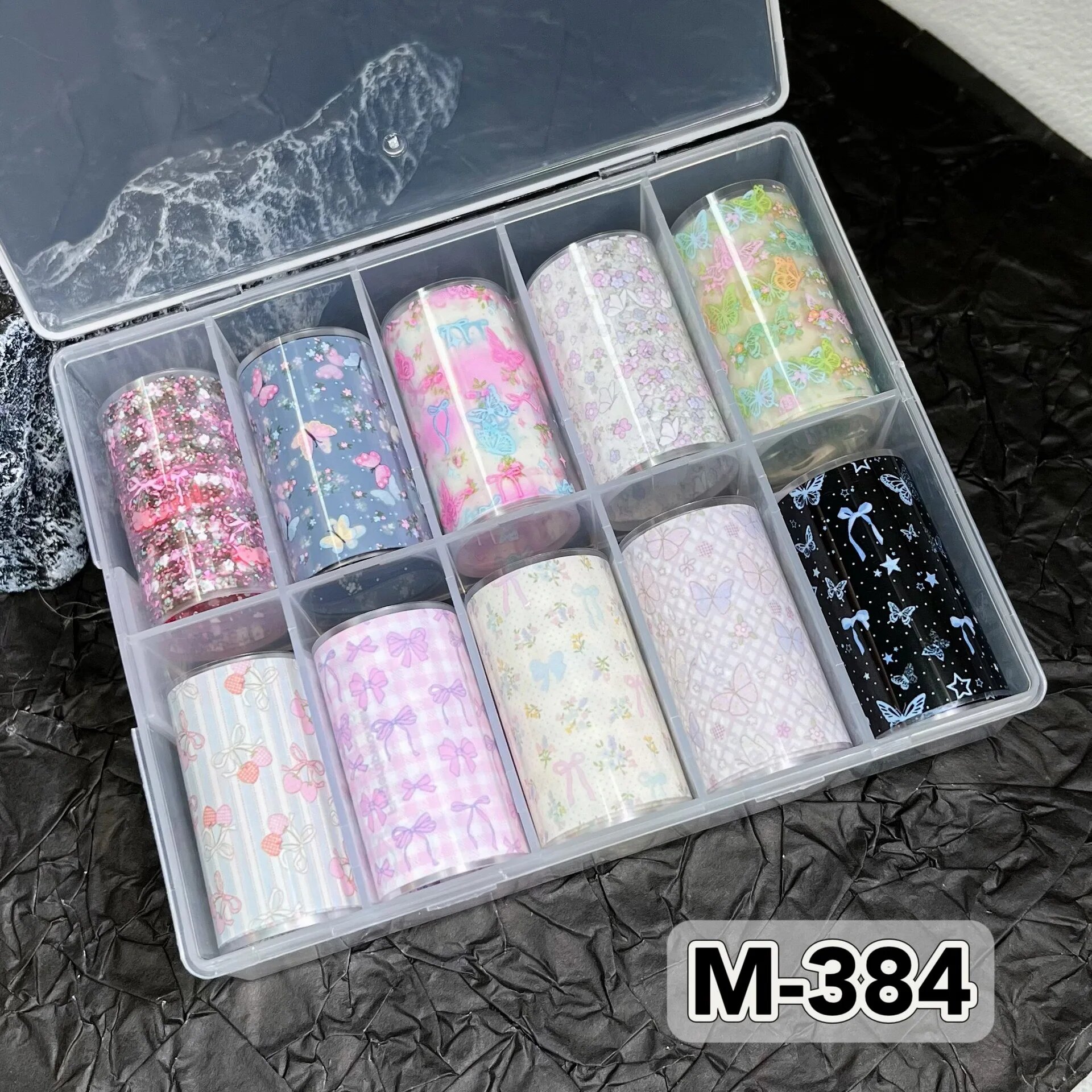 Фольга для ногтей Misscheering, набор 10 шт, цвет 03-M-384