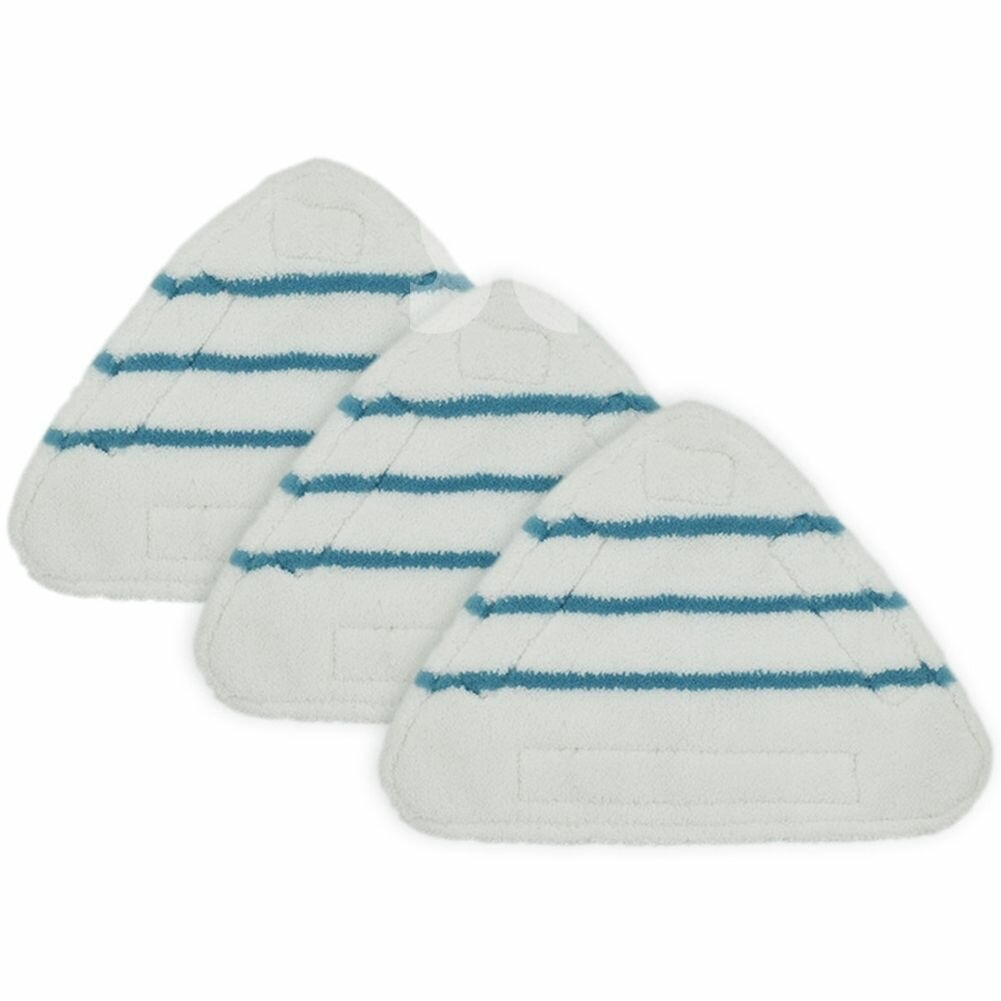 (O063)3 шт. Насадки для паровой швабры, Треугольная моющаяся ткань, Приспособления для мытья пола