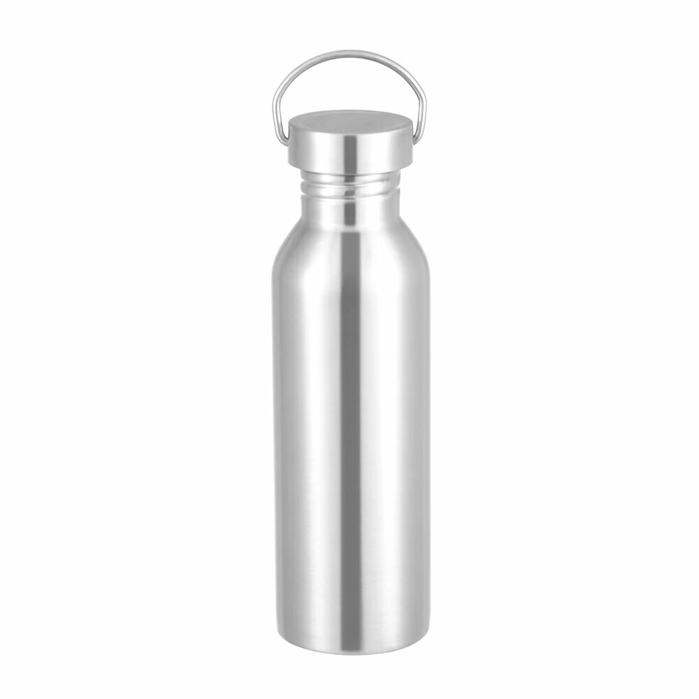 Бутылка для воды из нержавеющей стали Silver Bullet 350/500/600/750 мл Серый, 750ml-Steel Lid