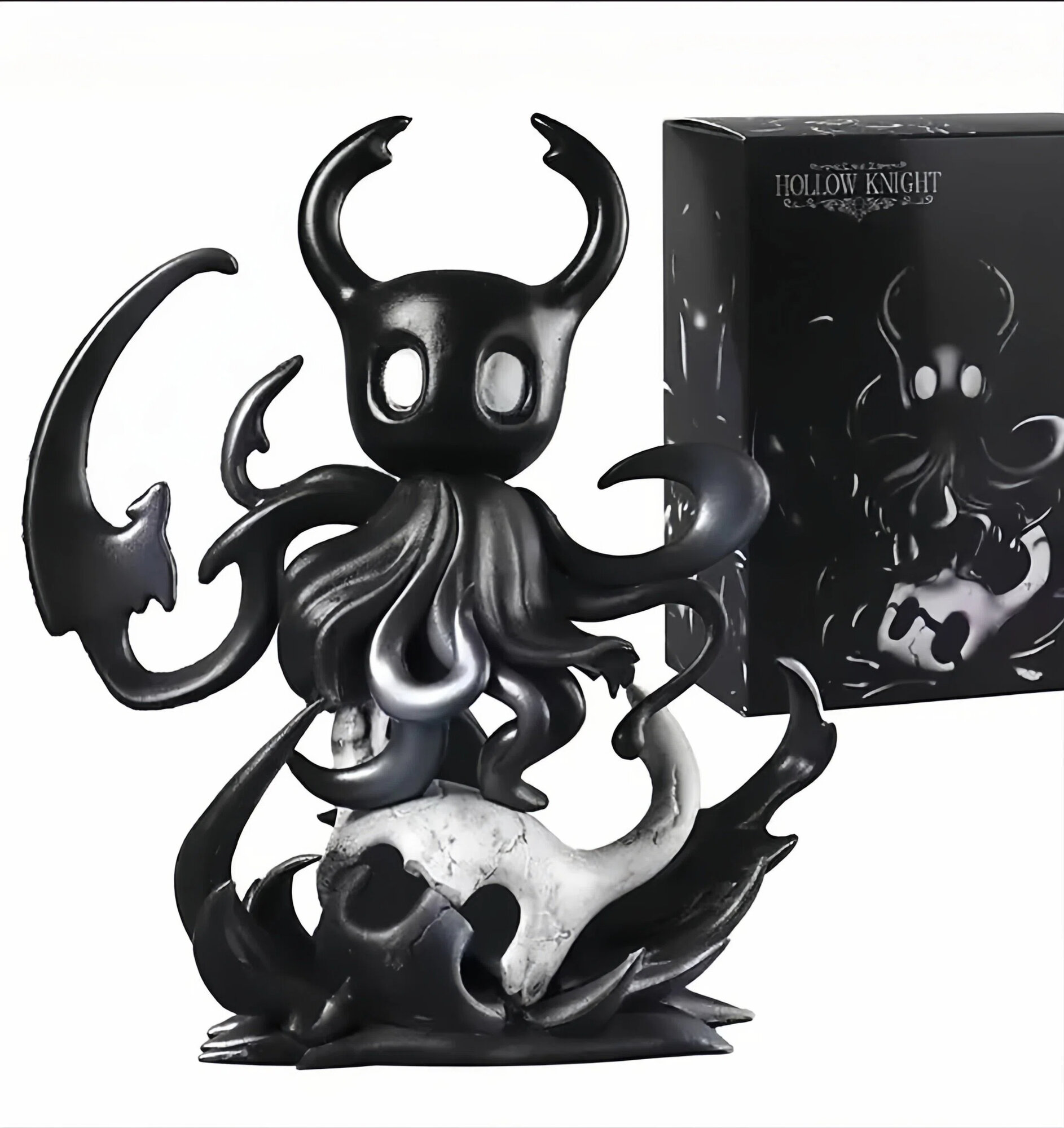 Черная коллекционная экшн-фигурка Hollow Knight, модель из ПВХ для коллекции, рождественские подарки