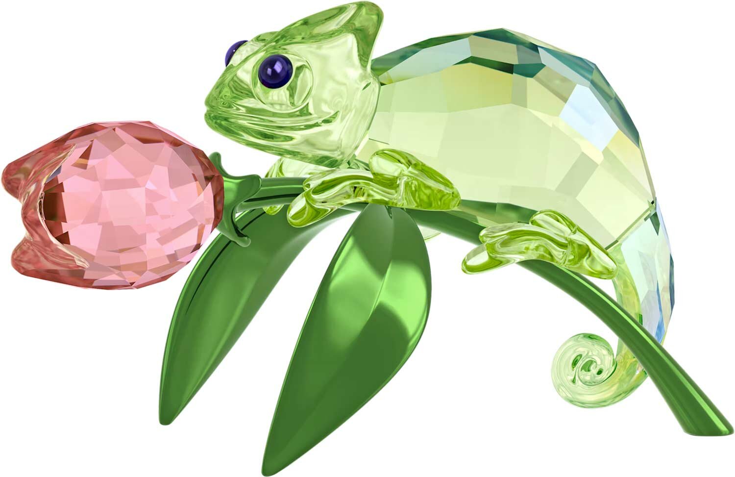 Фигурка 'Хамелеон и тюльпан' Swarovski Idyllia 5719811 с лаком