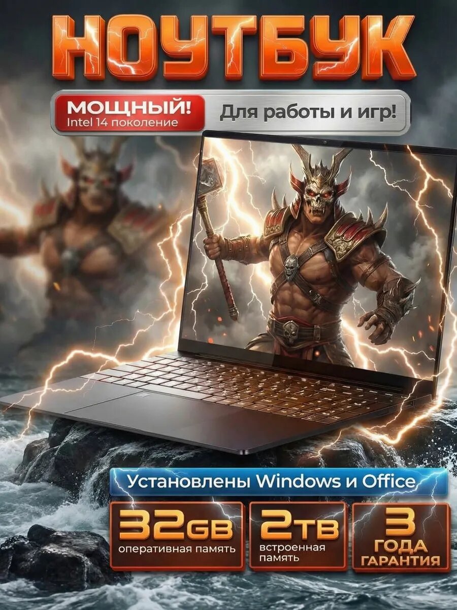 Ноутбук HiGH TECH R525 Intel H-Series RAM 32GB / SSD 2048GB