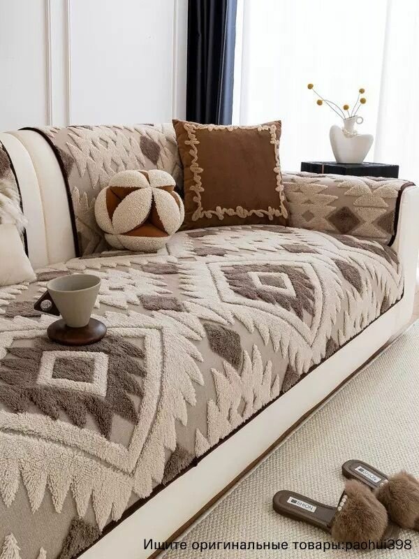 Дивандек накидка 90х240 см покрывало на диван кресло (90х240 /Хаки)