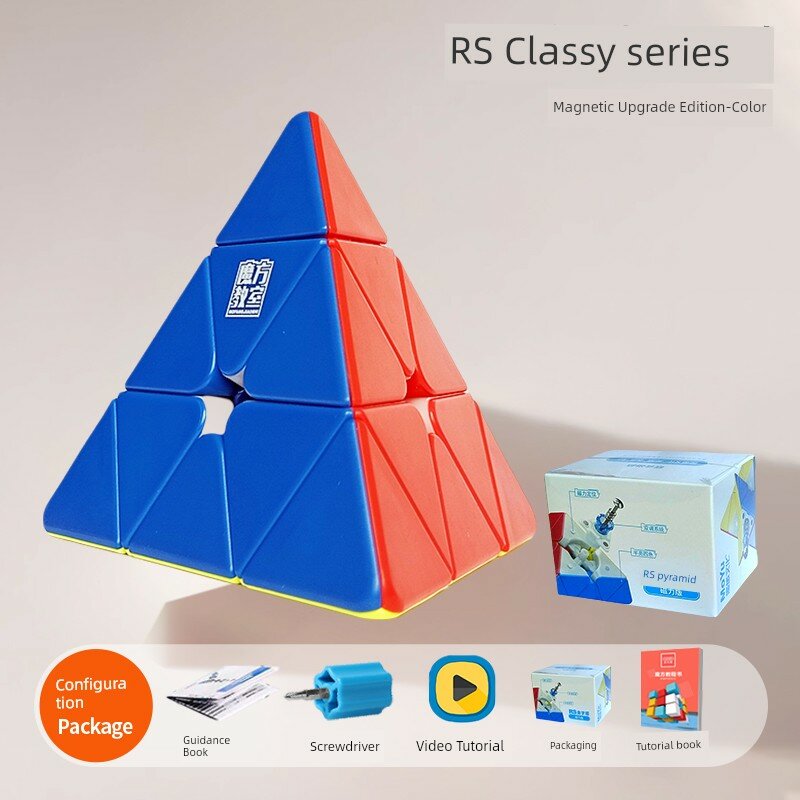 Демоническая культура Maglev RS Пирамида Кубик Рубика Магнитная версия Треугольный соревнования Треугольная игрушка