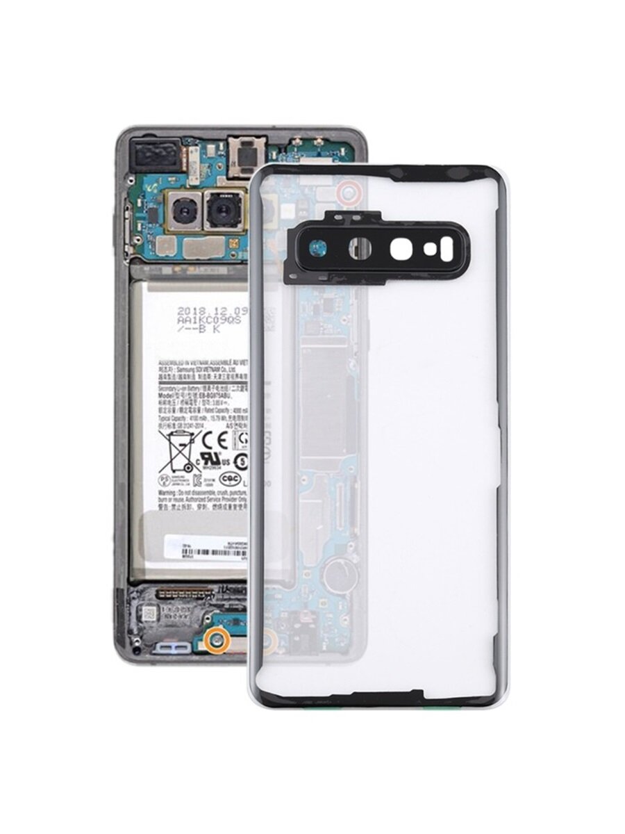 Прозрачная задняя крышка аккумулятора для Samsung для Galaxy S10