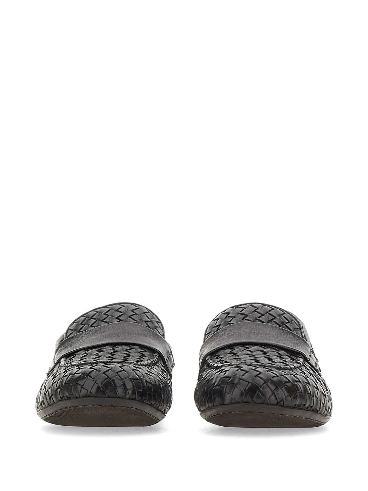 Лоферы Alexander Hotto Woven leather loafers, размер 44, черный — фото 1