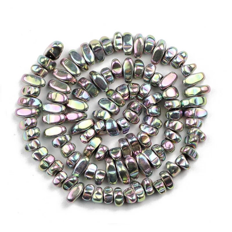 Натуральный гематит, нерегулярный гравий золотого цвета/посеребренный разделитель, свободные бусины для фото, аксессуары для рукоделия