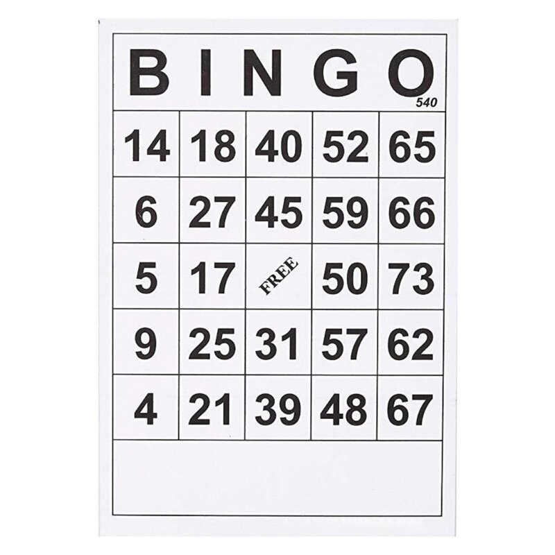 60 Шт Бумажных Игровых Карточек Bingos С Уникальным Номером Карты Для Настольных Игр Для Вечеринок Семейные Игровые Аксессуары Bingos Прочный