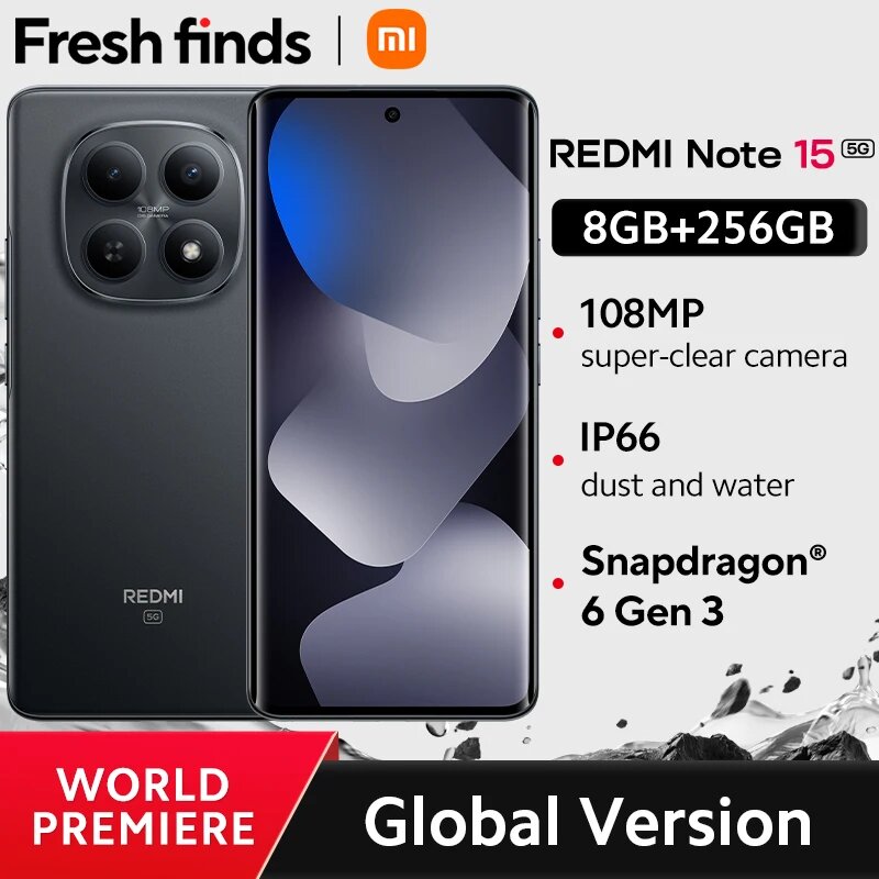 Смартфон Xiaomi Redmi Note 15 5G, 8/256ГБ, global