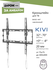 Кронштейн для ТВ Kivi "Basic-44T", металл, черный, на стену, для ЖК-телевизоров