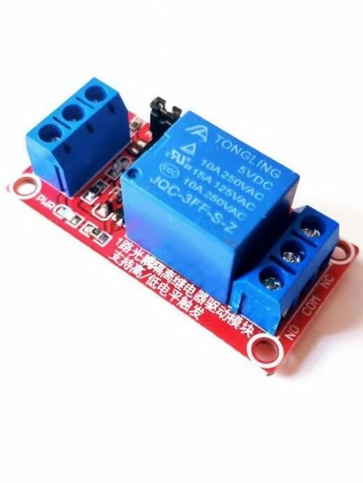 1-позиционное реле 5 В высокого и низкого уровня красного цвета в исполнении