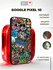Черный матовый чехол на Google Pixel 10 / Гугл Пиксель 10 с принтом Граффити над...