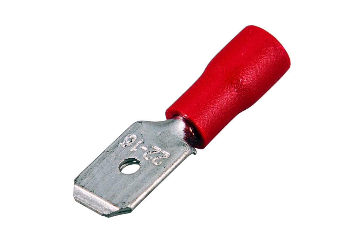 Набор Клемма плоская изол. Rexant, штекер 6.3 мм, 0.5-1.5 мм² (РПи-п 1.5-(6.3) / MDD1.25-250) (10 шт) {06-0383-A} (3 уп)