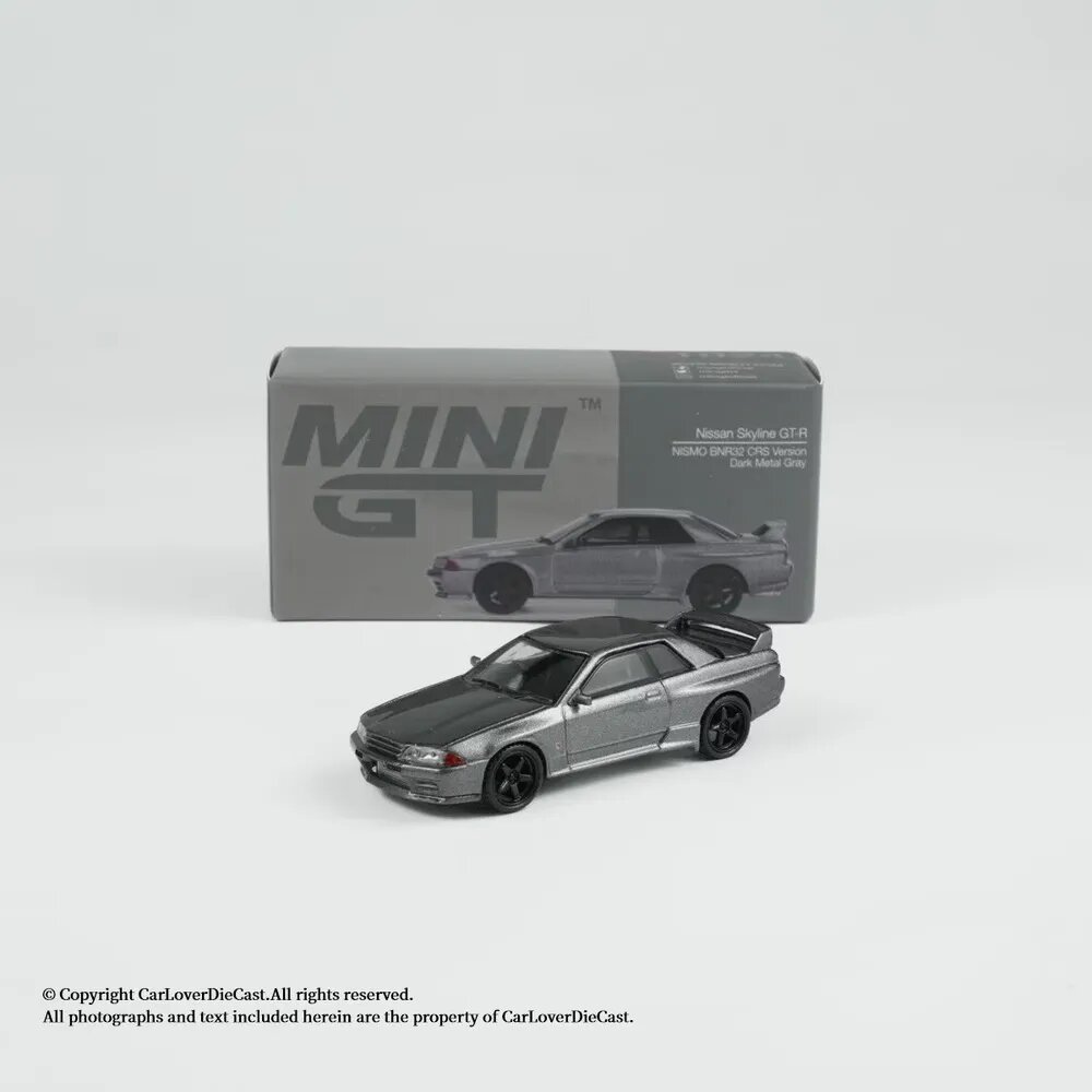 Машинка MINI GT MODEL 1:64 #1024 Nissan GTR R32 gray Die-cast Alloy Model Collection Toy Children Gifts