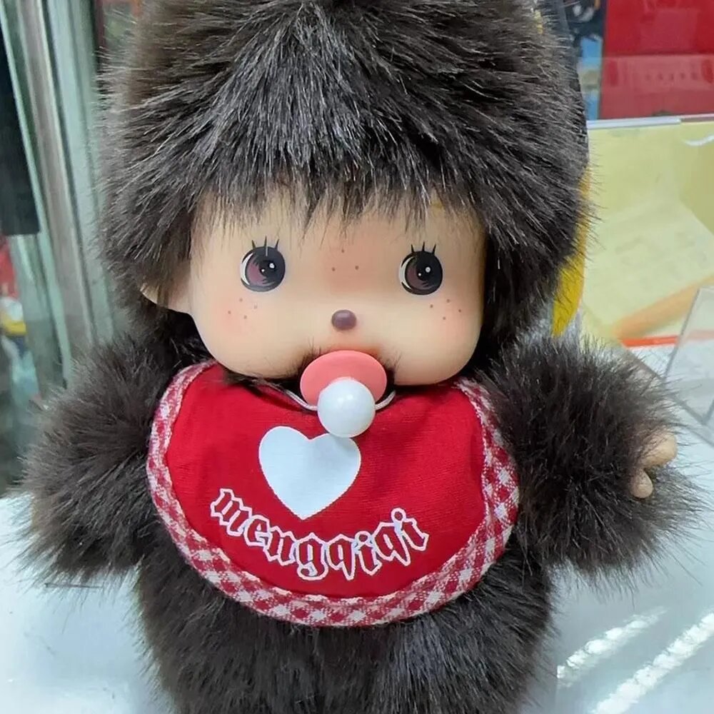 Monchhichi Monkiki , Мончичи, Плюшевая кукла Красная Шапочка Игрушка в подарок, мягкие игрушки 15 см
