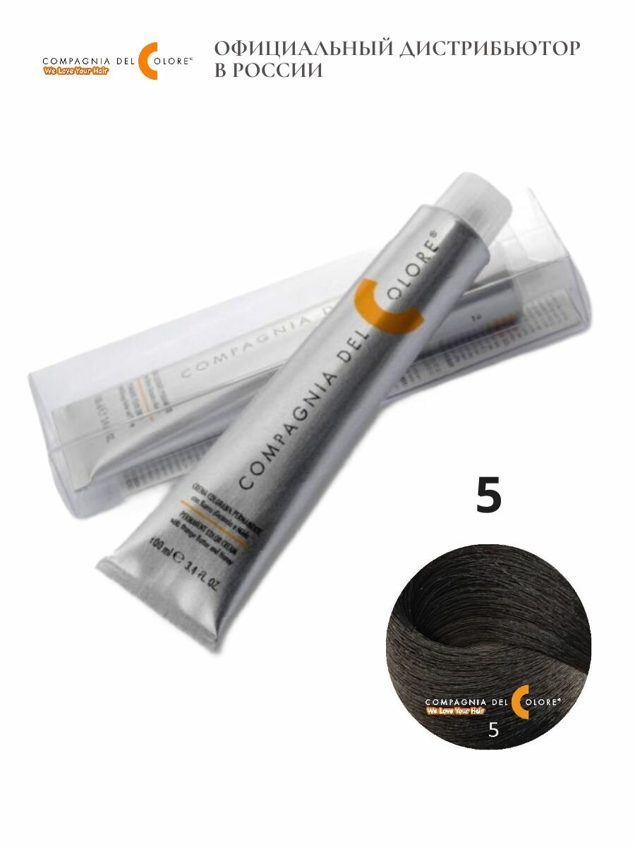 CDC 5 Светло-коричневый; стойкая краска для волос 100 мл
