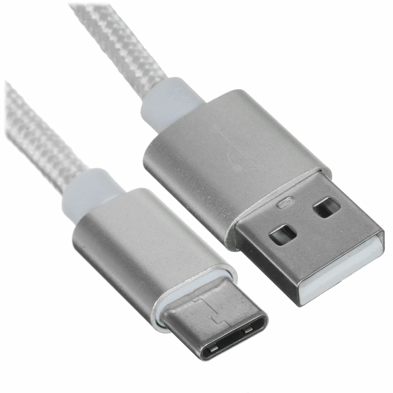Кабель круглый DEXP USB Type-C - USB 2.0 Type-A белый 1 м