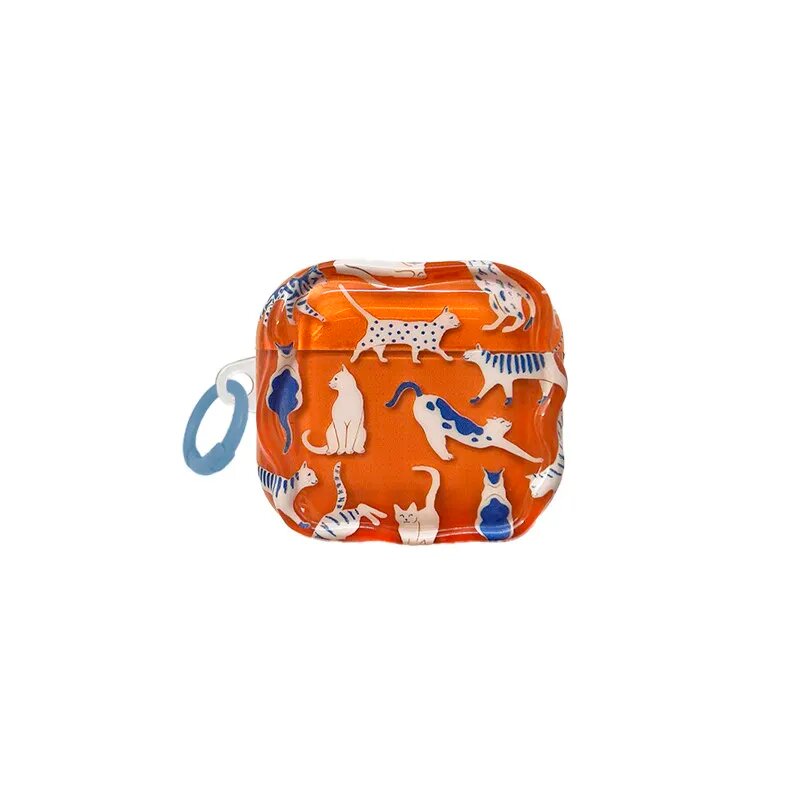 Чехол для наушников Huawei Orange Cat TPU Huawei Freeclip2