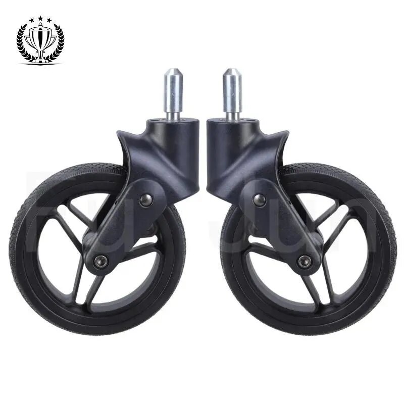 GM Колеса для аксессуаров для коляски (1 пара)-черный комплект нескользящих передних колес