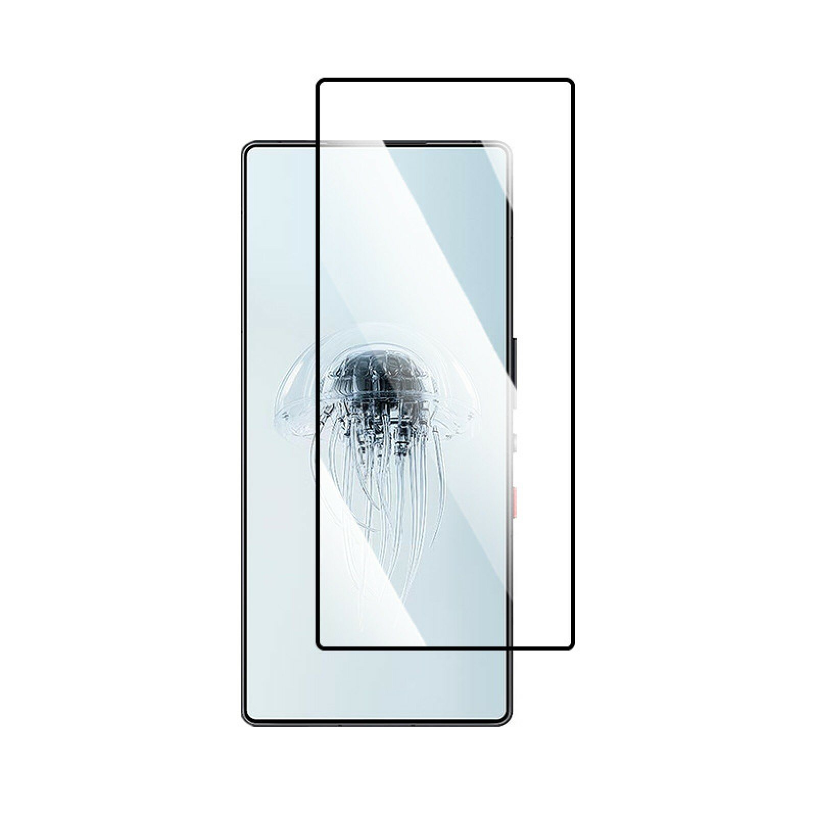 Защитное 3D/5D стекло MyPads 5D Forti Glass для Nubia Red Magic 10 Pro Plus с изогнутыми краями