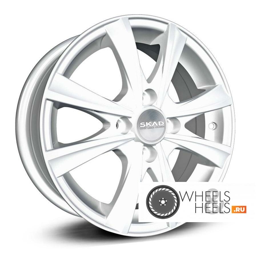 Диск автомобильный литой Скад Мальта 14x5.5 4x100 et45 dia67.1 Белый