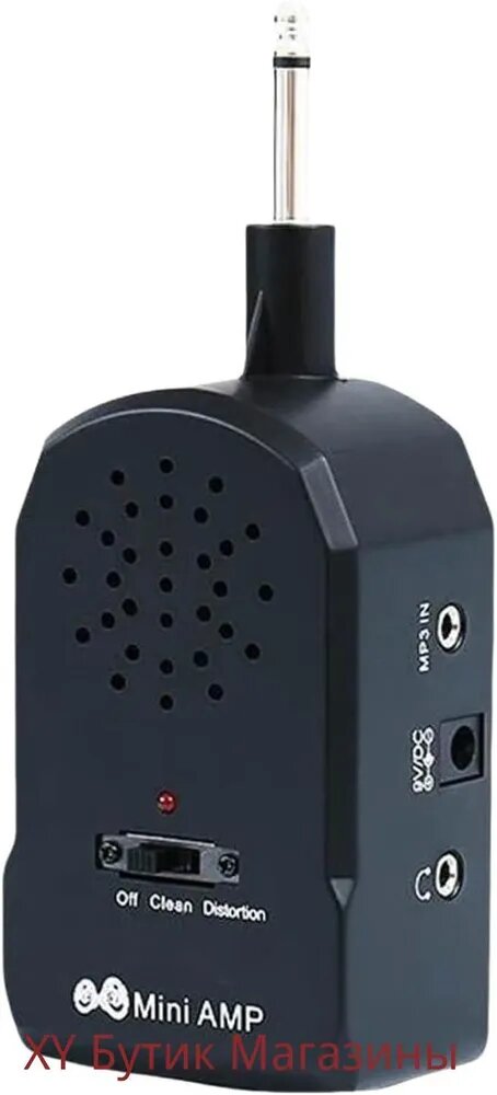 Гитарный усилитель перезаряжаемый портативный с Bluetooth, чистыми/искаженными эффектами, мощным динамиком, компактным карманным