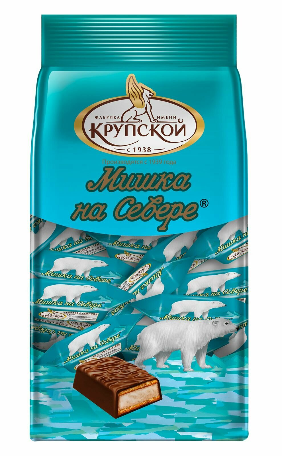 Фабрика имени Крупской Мишка на севере конфеты, 200 г