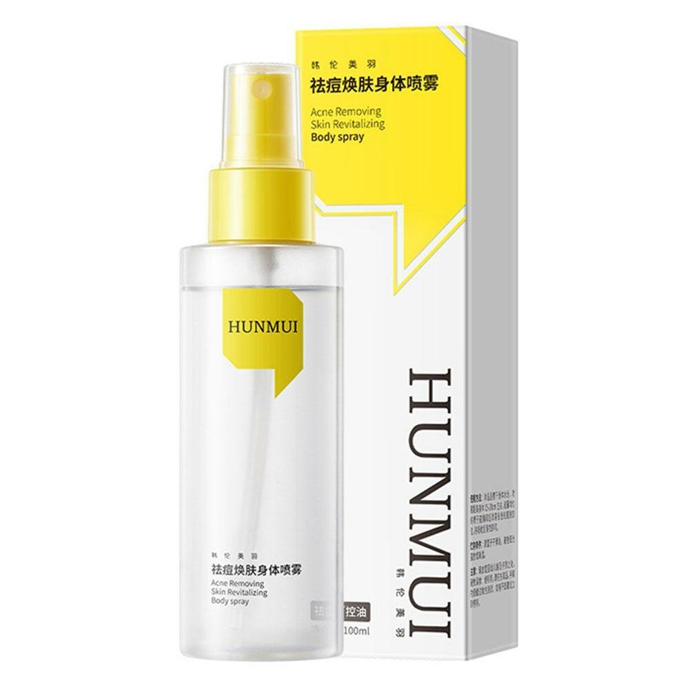 100 мл спрея от прыщей для тела, борется с жирностью, успокаивает кожу