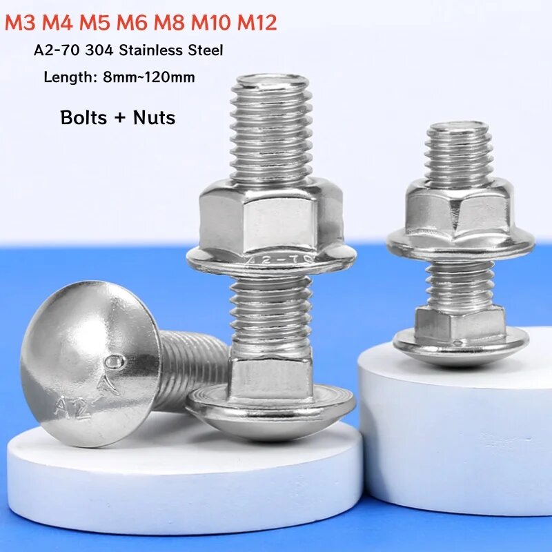Болты каретки из нержавеющей стали M3-M12 16mm, M8-2set