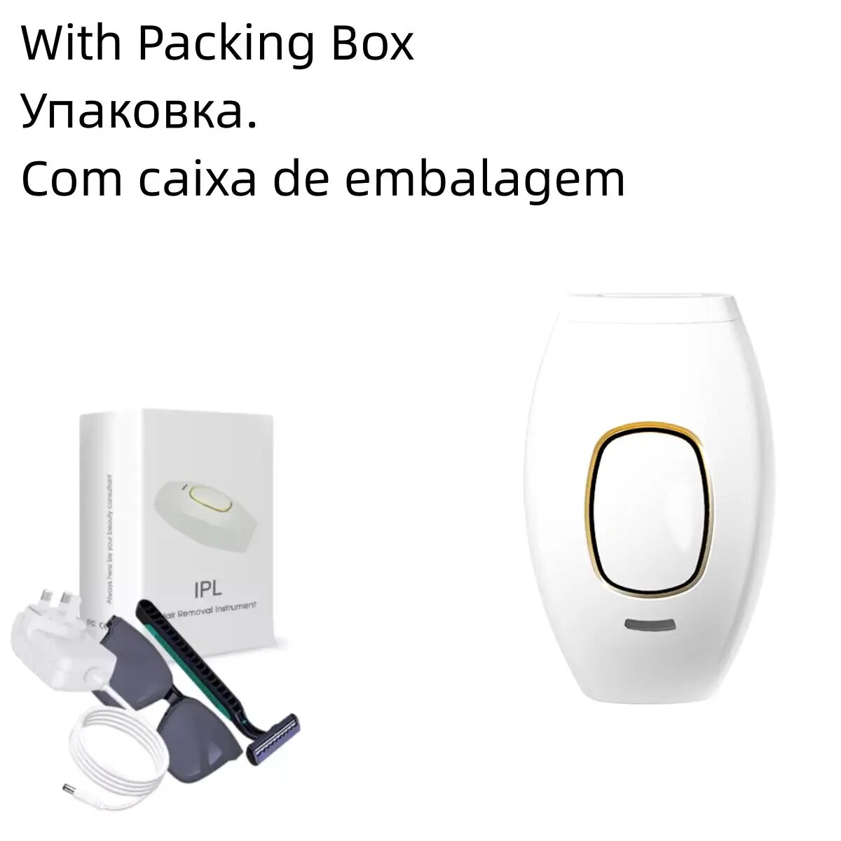 Белый лазерный эпилятор для женщин Oliver NiuNiu care