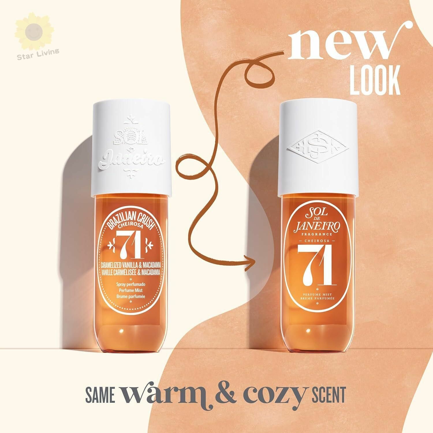 Sol de janeiro, Мист для тела и волос парфюмированный, Cheirosa 71, 90 ml