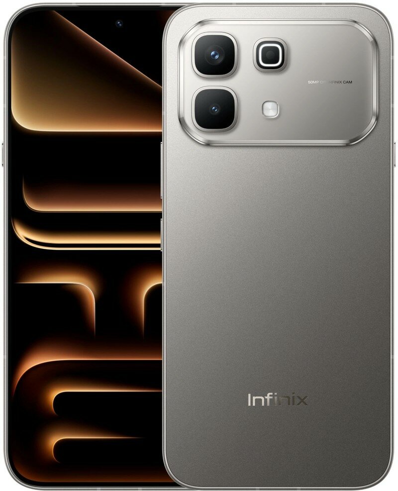 6.78" Смартфон INFINIX Note 60 8/256Gb, X6879, NFC, AMOLED, 144Гц, 6500мAч, титан
