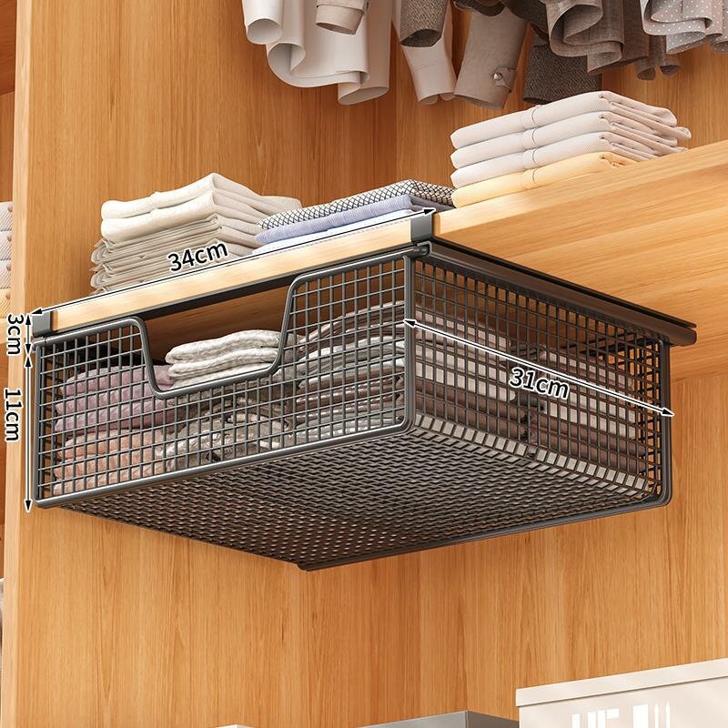 Стеллаж для хранения одежды с выдвижными полками, подвесная корзина в виде ящика, многоярусный органайзер для хранения одежды, корзина для нижнего белья, подвесная вешалка для одежды.