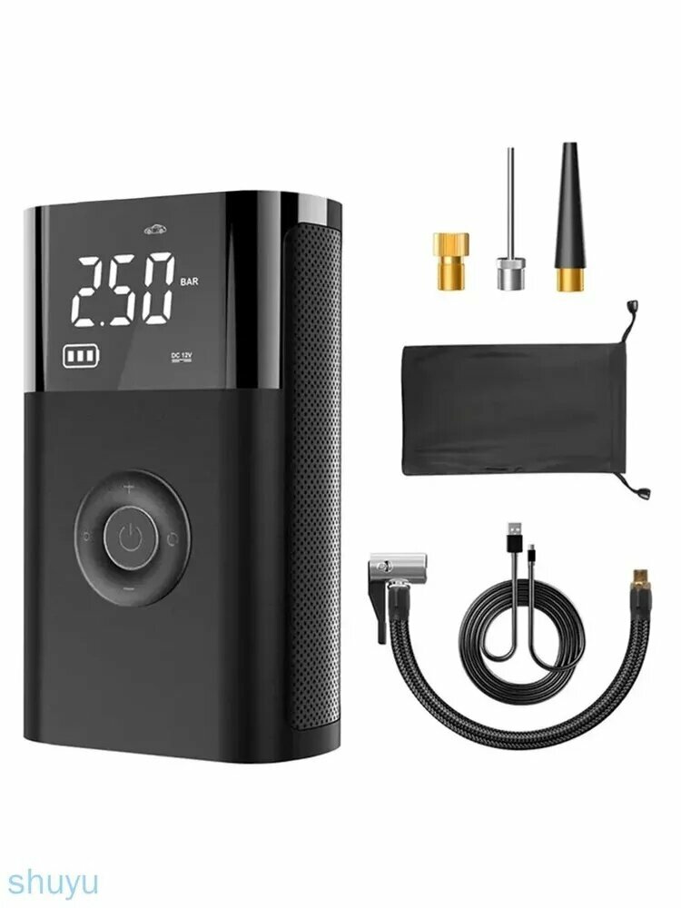 Насос для велосипеда, для автомобиля, мотоцикла, самоката, мяча, CARSUN AIR PUMP2