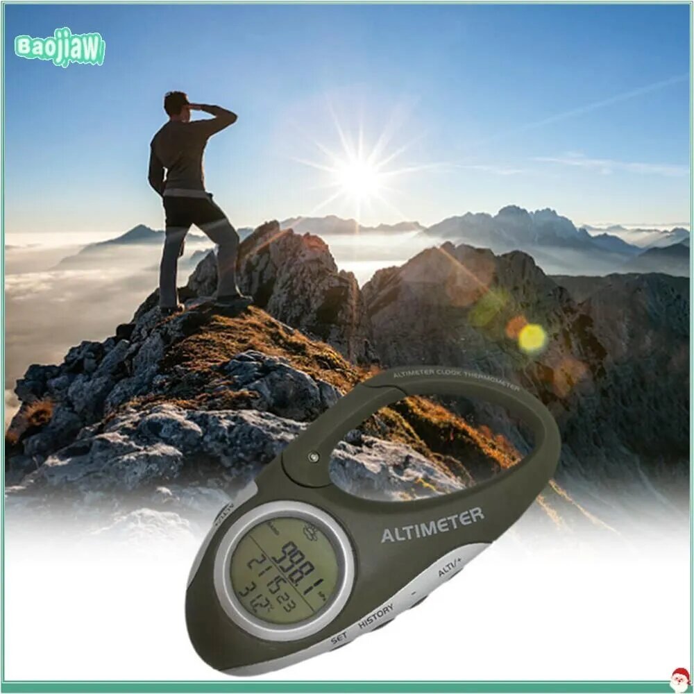Портативный альтиметр, барометр и термометр дляOutdoor активностей и походов