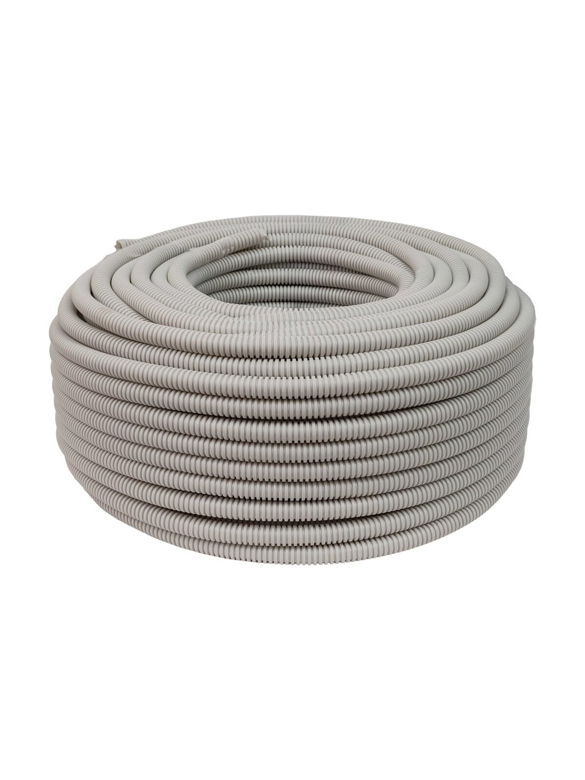 Гофрированная труба ПНД Gigant лёгкая серая D20 с зондом, стойкая к УФ 100м 20120-100GR-GI